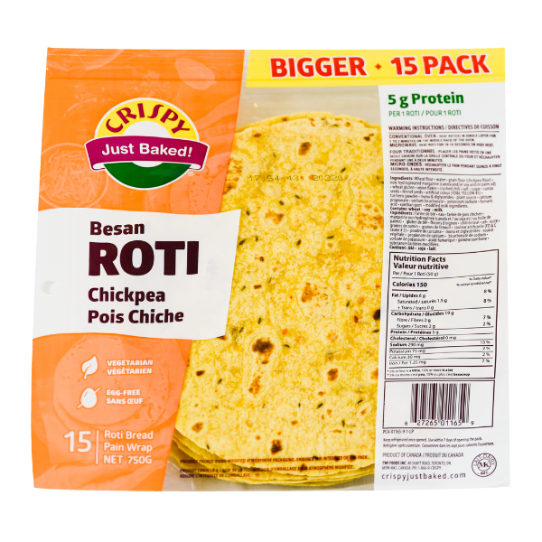 Crispy Besan Roti – Chickpea - labaik.ca